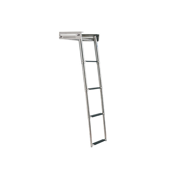 Stern platform ladder in casing | 4 plastic steps - Båtsystem
