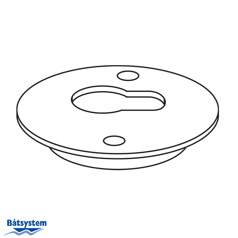 Recessed keyhole fitting | Ø50 mm - Båtsystem