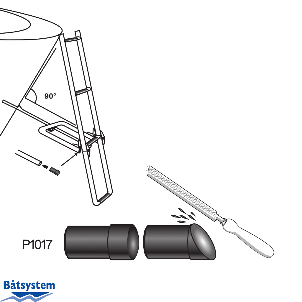 Adjustment Plug for Bow Ladder - Båtsystem